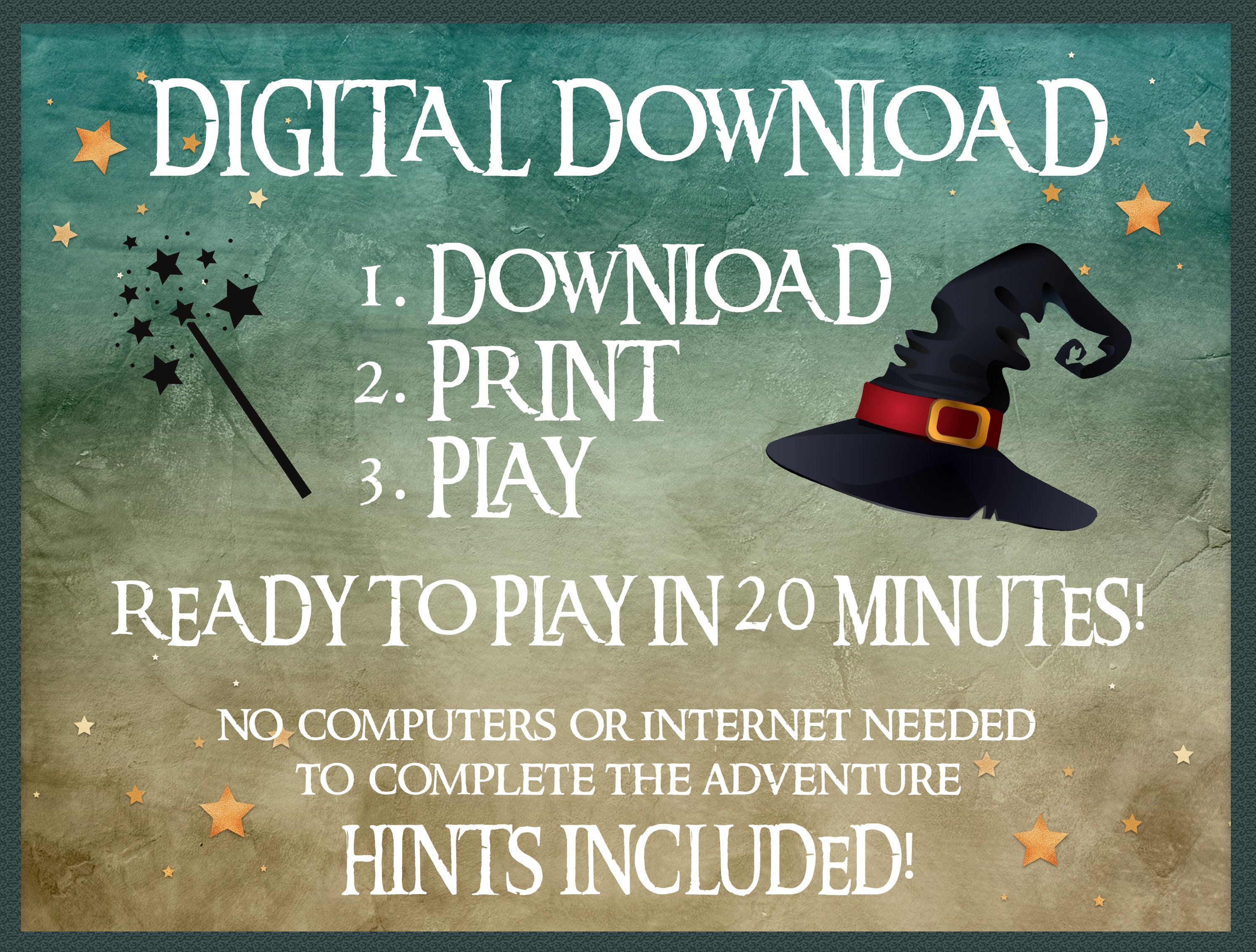 Wizard Themed Escape Room Adventure, DIY Escape Room for All Ages ...