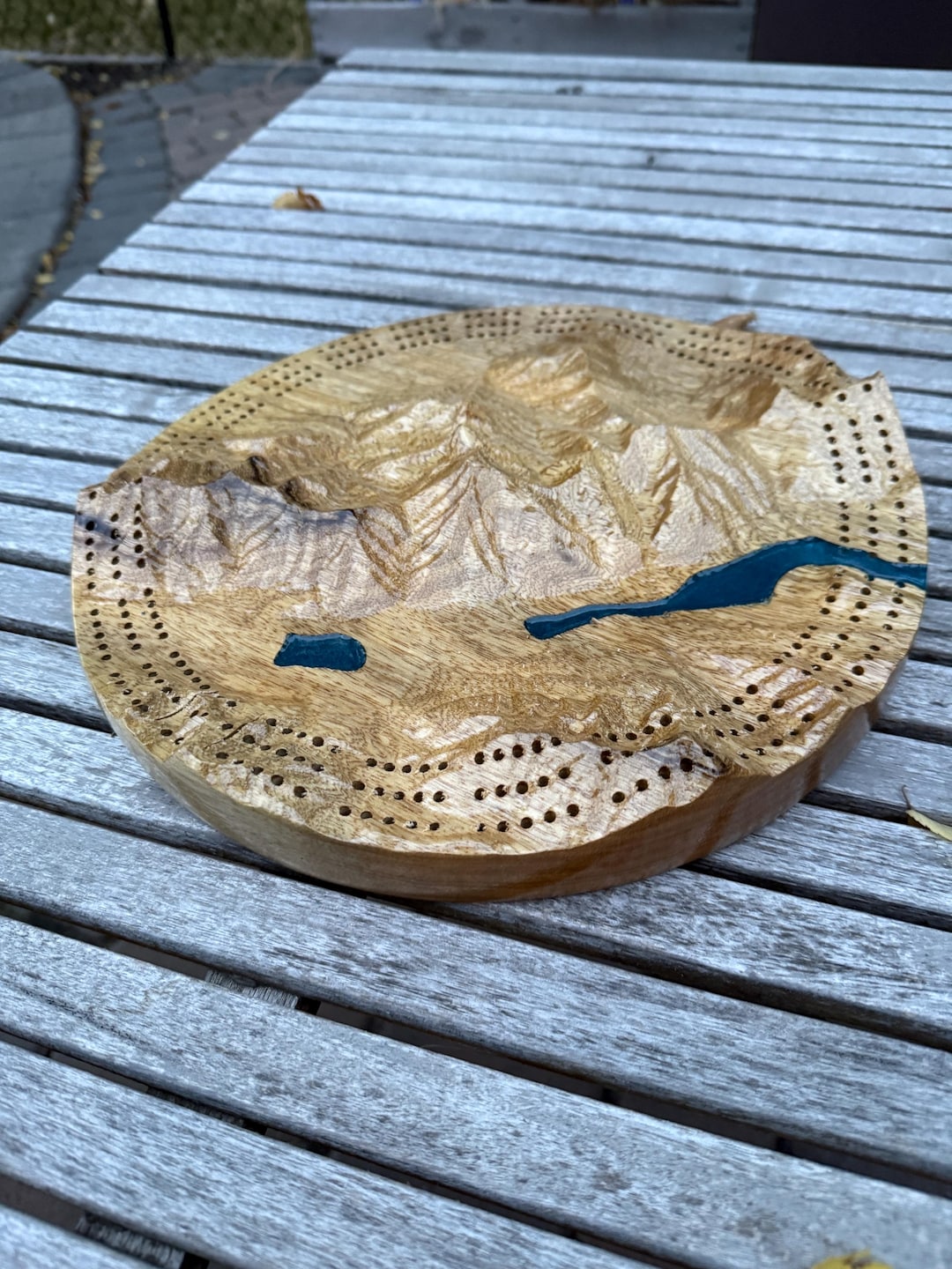 Three Sisters Topographic Cribbage Board: Made to Order - Etsy UK