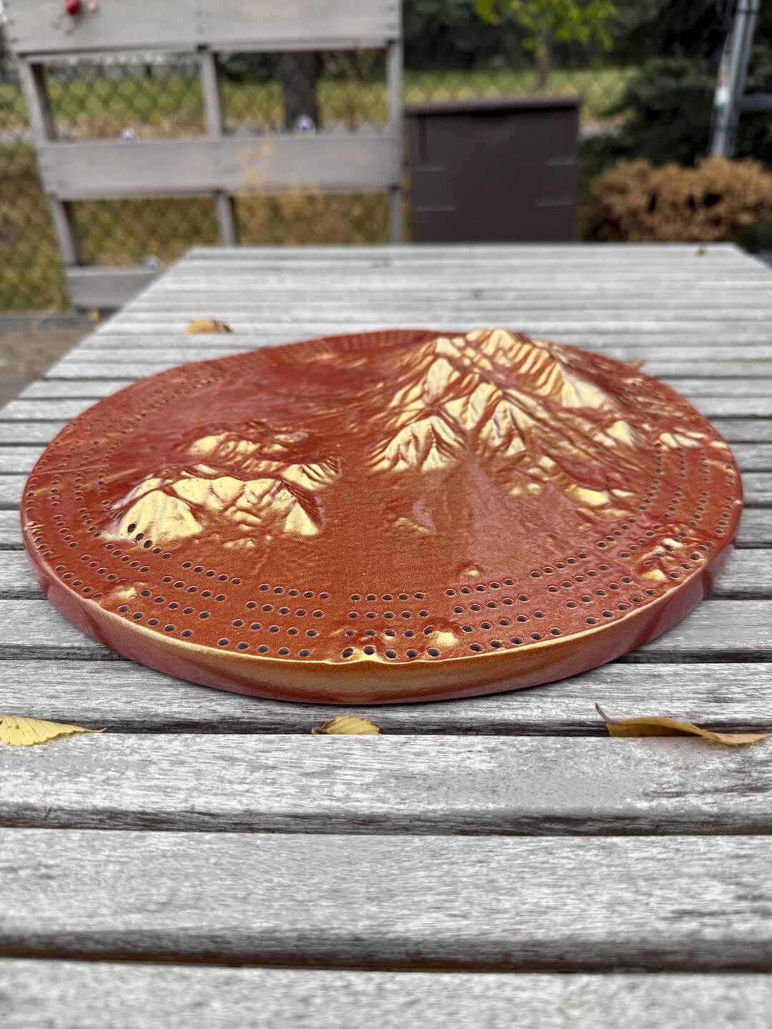 Metallic Flip-paint Cribbage Board • 3D Topographical Map • Custom ...