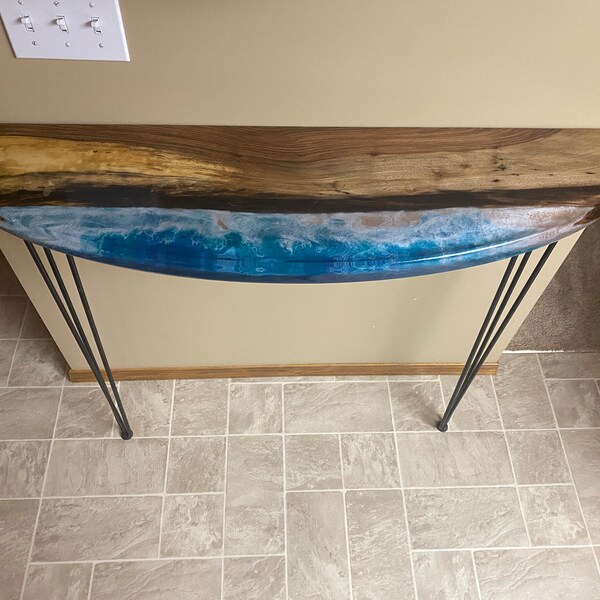 Blue Console Table - Etsy
