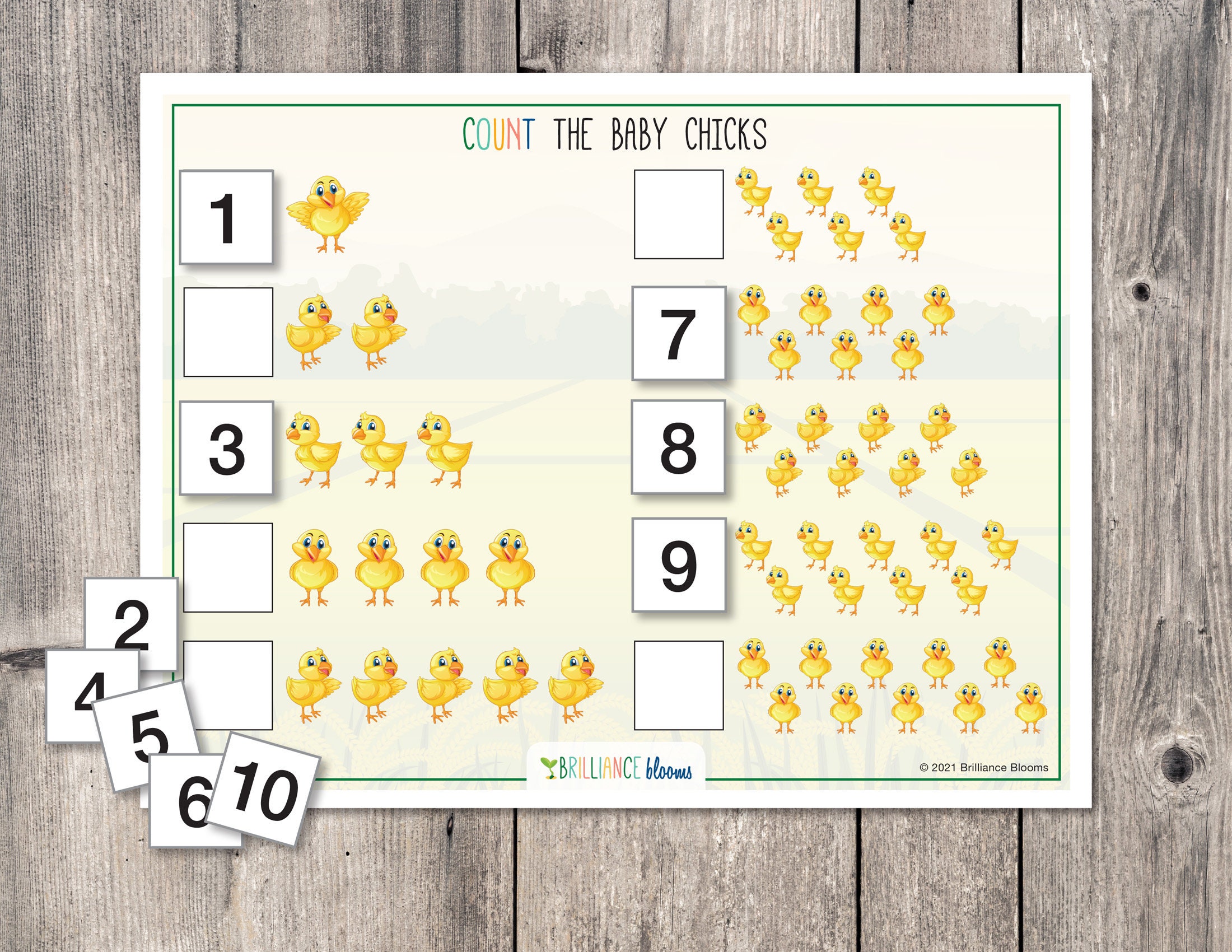 Printable Counting Activities, Farm Activity, Learn to Count, Preschool ...