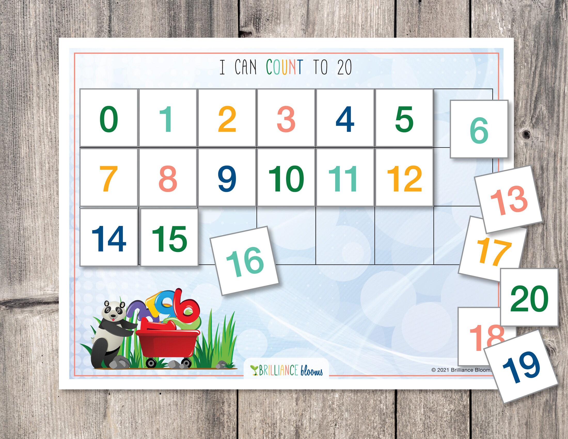 Printable Numbers Matching, Learn to Count, Counting Activity ...