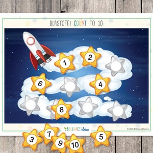 Printable Counting Worksheets, Preschool Counting Activity, Pre-k Math ...