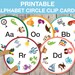 Printable Alphabet Circle Clip Cards Montessori Alphabet | Etsy