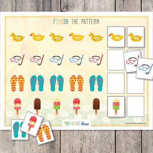 Summer Printable Preschool Busy Book, Summer Busy Book, Quiet Workbook ...