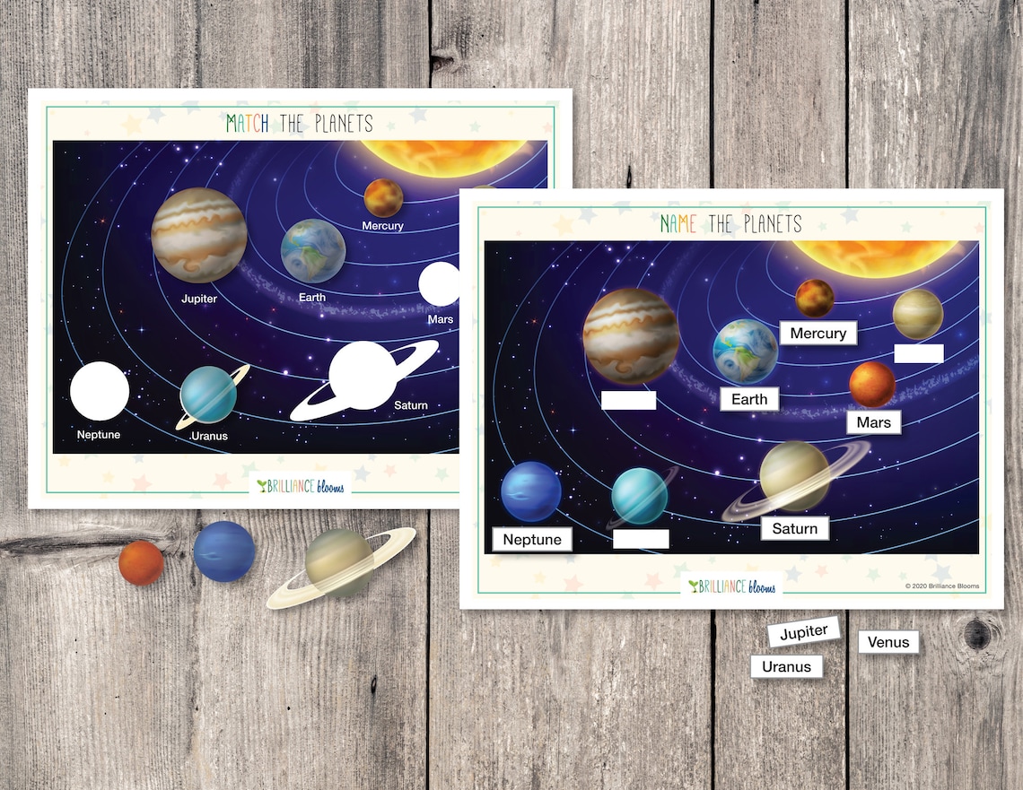 Printable Toddler Busy Book, Solar System Busy Book, Quiet Workbook ...