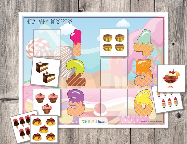 Printable Counting Activities Let's Count 1 to 10 Learn - Etsy