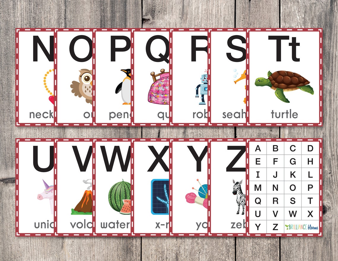 Printable Flashcards Bundle, Alphabet, Color Flashcards, Number ...