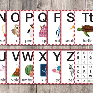 Printable Flashcards Bundle, Alphabet, Color Flashcards, Number ...
