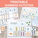 Printable Numbers Matching, Learn to Count, Counting Activity ...