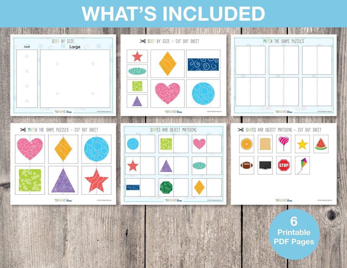 Printable Busy Book Page, Shape Matching, Toddler Activity, Preschool ...