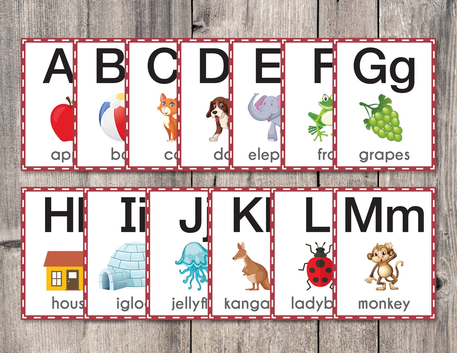 Printable Flashcards Bundle, Alphabet, Color Flashcards, Number ...