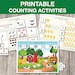 Printable Counting Activities, Farm Activity, Learn to Count, Preschool ...