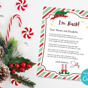 Editable Elf Letters, Elf Arrival Letter, Elf Goodbye, Elf Letter ...
