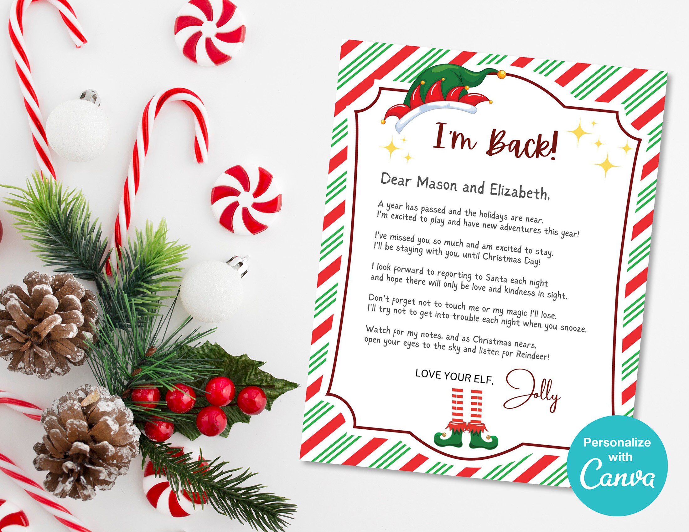 Editable Elf Letters, Elf Arrival Letter, Elf Goodbye, Elf Letter ...