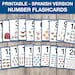 Spanish Printable Number Flashcards, Numbers 1-20, Preschool Activity ...