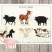 Printable Matching Activities, Farm Activity, Farm Animals Matching ...