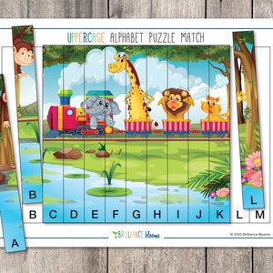 Printable Alphabet Matching Activity, Trains Alphabet Activity ...