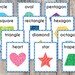 Printable Shapes Flashcards, Shapes Flashcards, Preschool Activity ...
