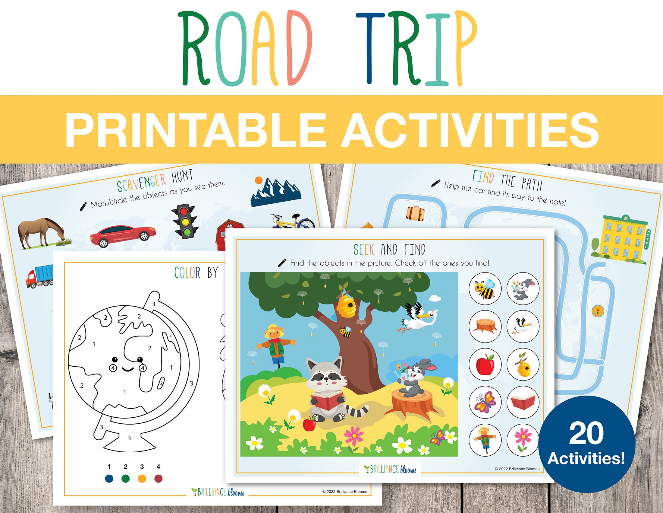 Road Trip Printable Preschool Busy Book Travel Busy Book - Etsy