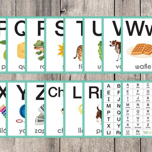 Spanish Printable Alphabet Flashcards, ABC Flashcards, Preschool ...