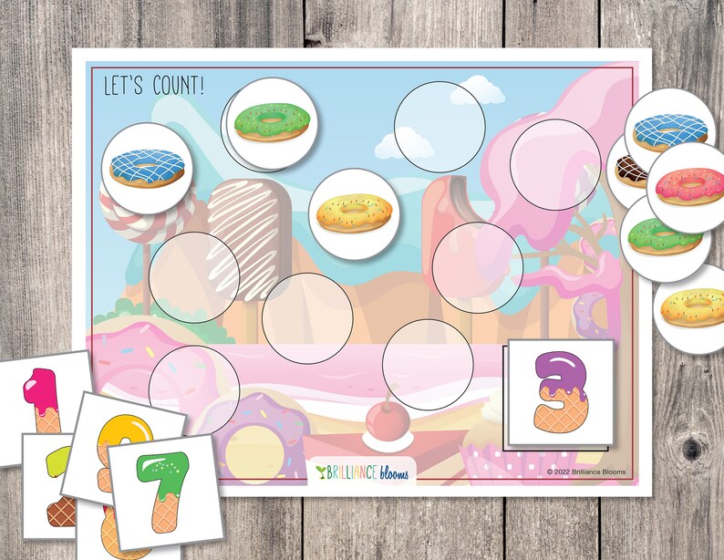Printable Counting Activities Let's Count 1 to 10 Learn - Etsy