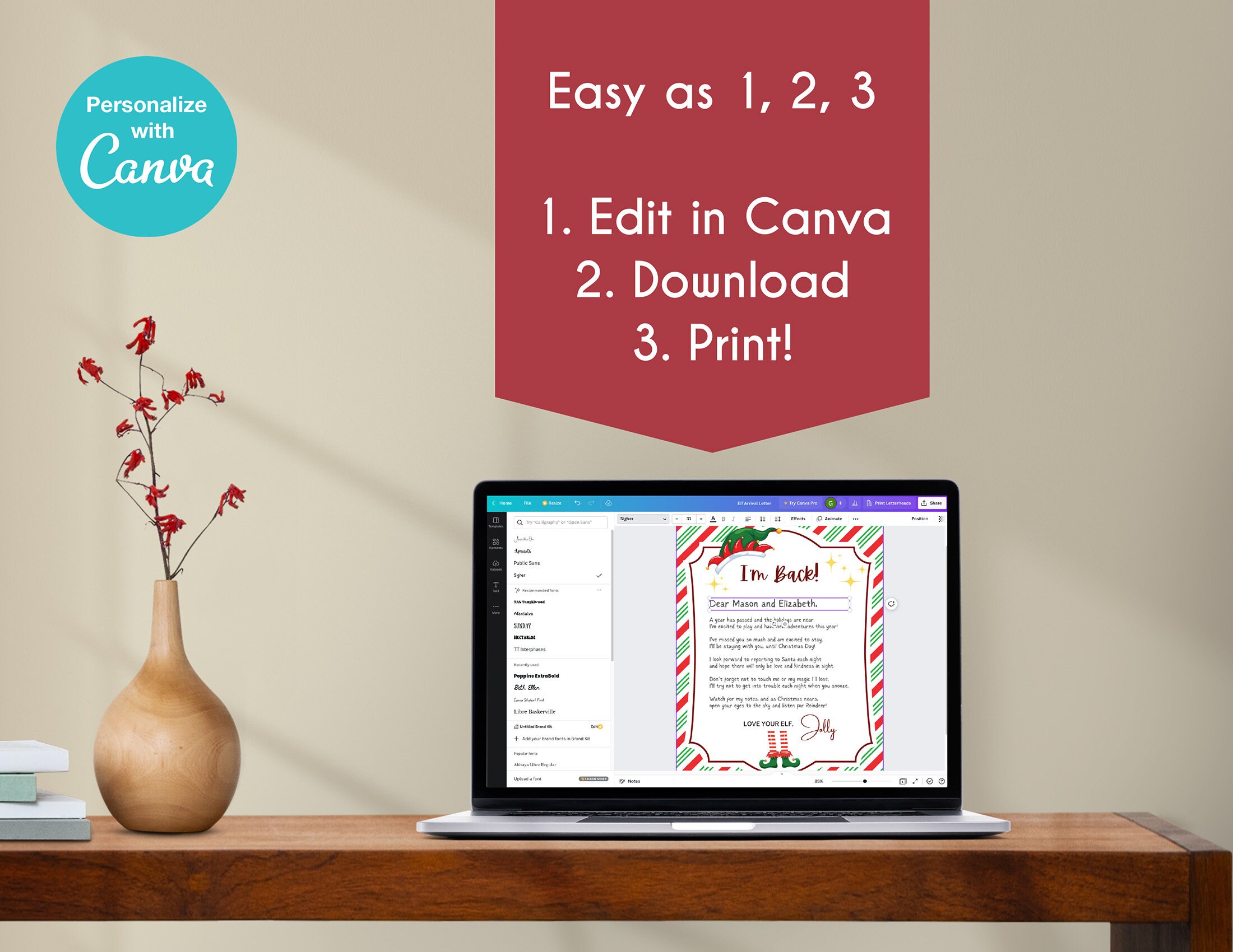 Editable Elf Bundle, Elf Arrival Letter, Elf Goodbye, Elf Reports ...