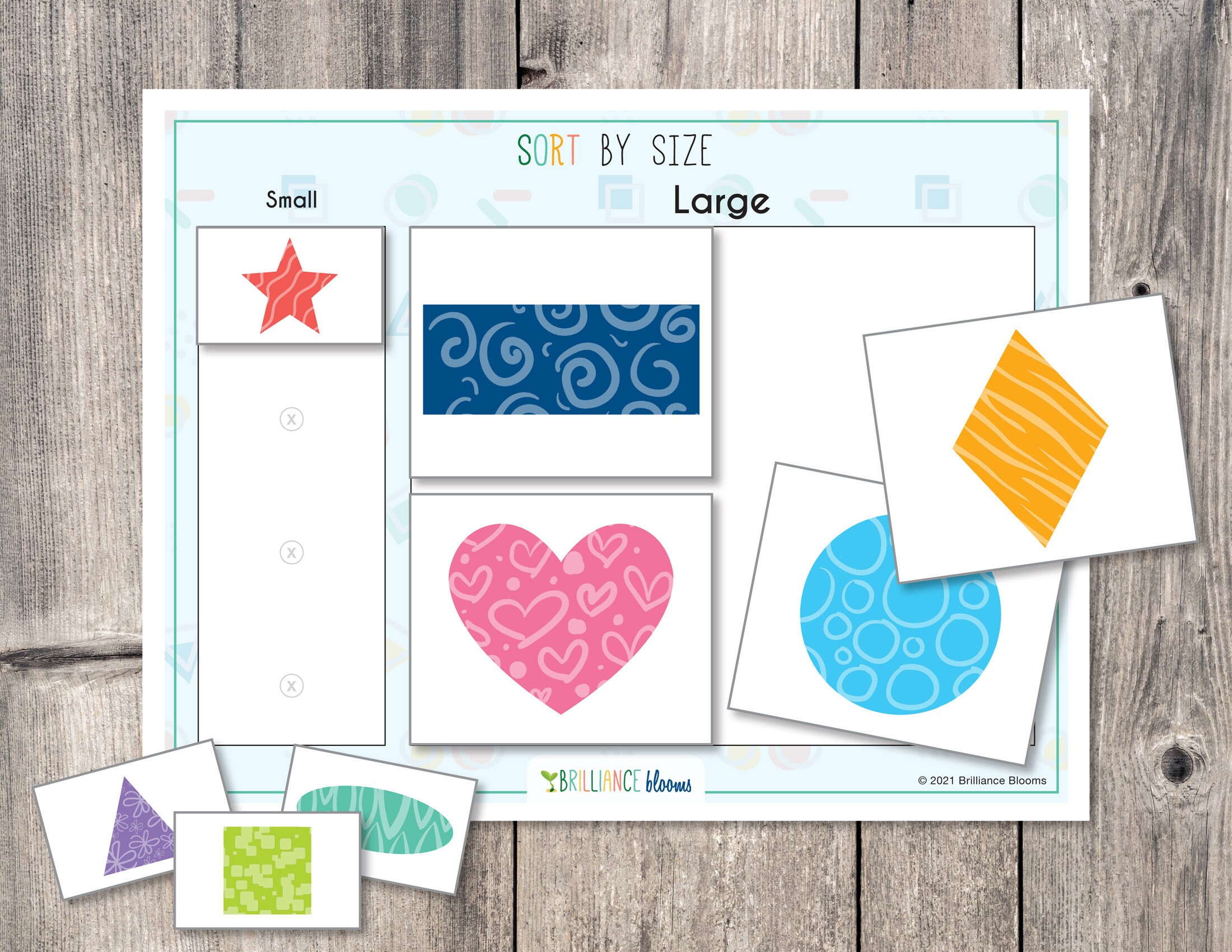 Printable Shape Matching Activity, Shape Sorting Activity, Preschool ...