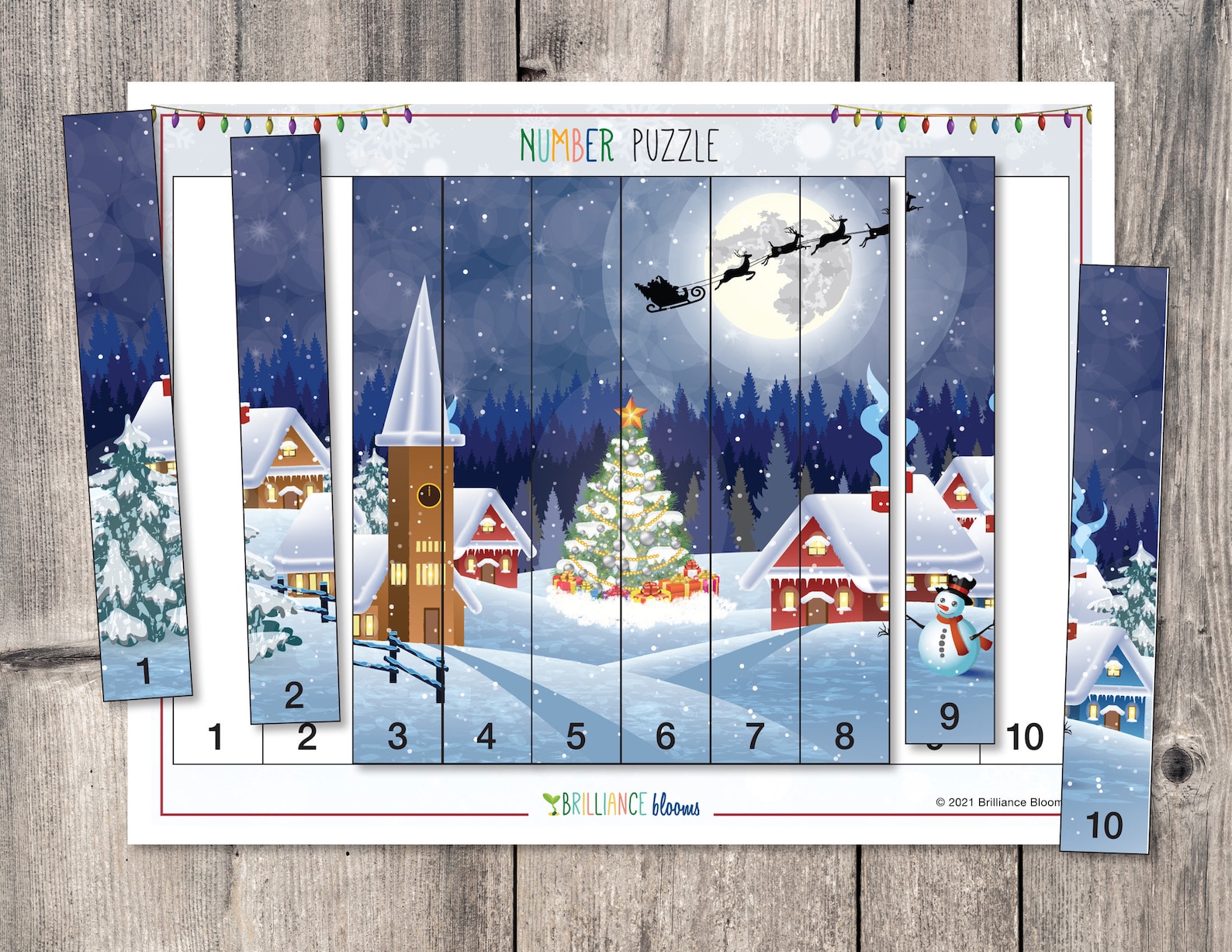 Printable Christmas Busy Book, Toddler Busy Book, Preschool Learning ...
