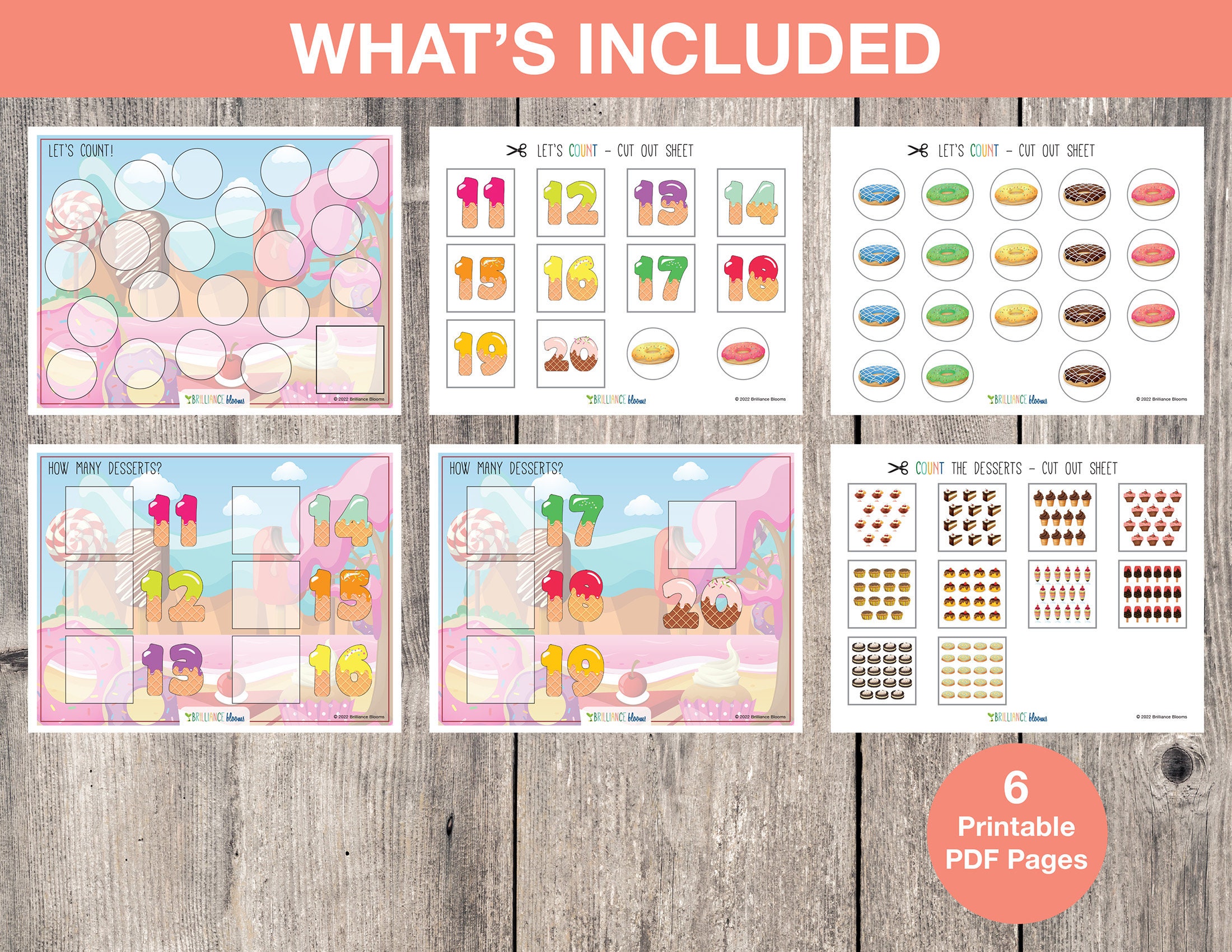 Printable Counting Activities, Let's Count 11 to 20, Learn to Count ...