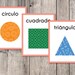 Spanish Printable Shapes Flashcards, Shapes Flashcards, Preschool ...