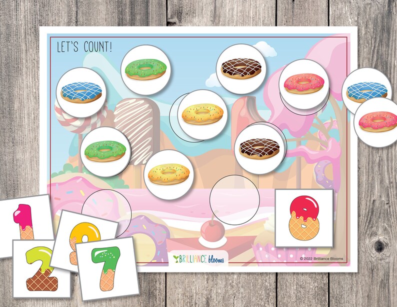 Printable Counting Activities Let's Count 1 to 10 Learn - Etsy