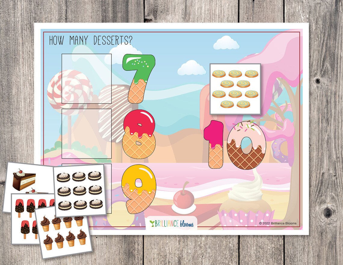 Printable Counting Activities Let's Count 1 to 10 Learn - Etsy