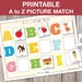 Printable Alphabet Matching, A to Z Picture Match, Preschool Alphabet ...