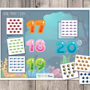 Printable Counting Activities, Let's Count 11 to 20, Learn to Count ...