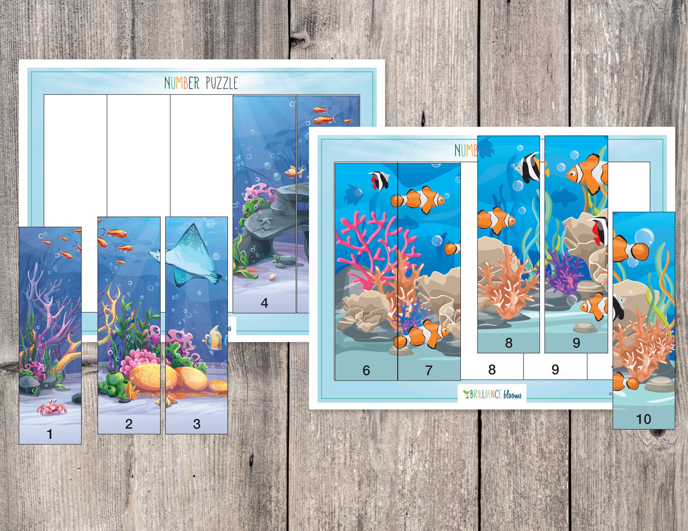 Printable Toddler Busy Book, Ocean Busy Book, Quiet Workbook, Ocean ...