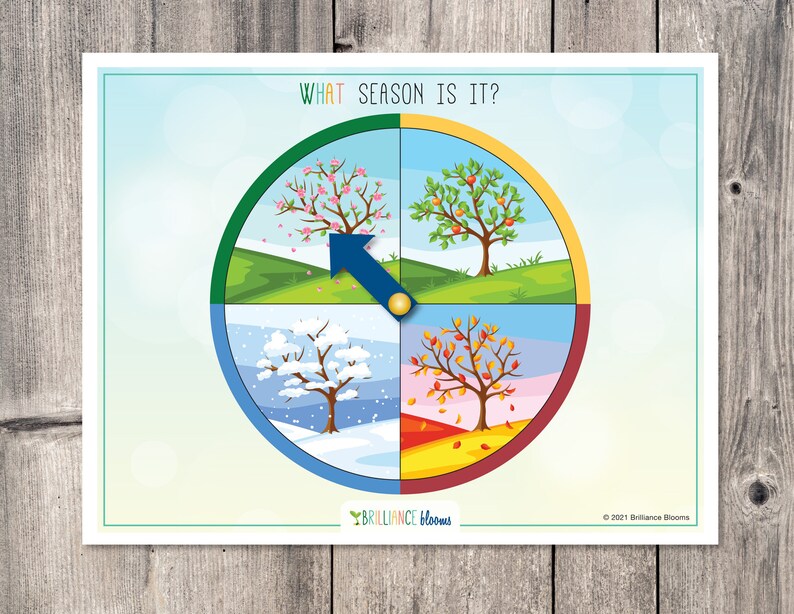 Match the Seasons Printable, Preschool Seasons Activity, Circle Time ...
