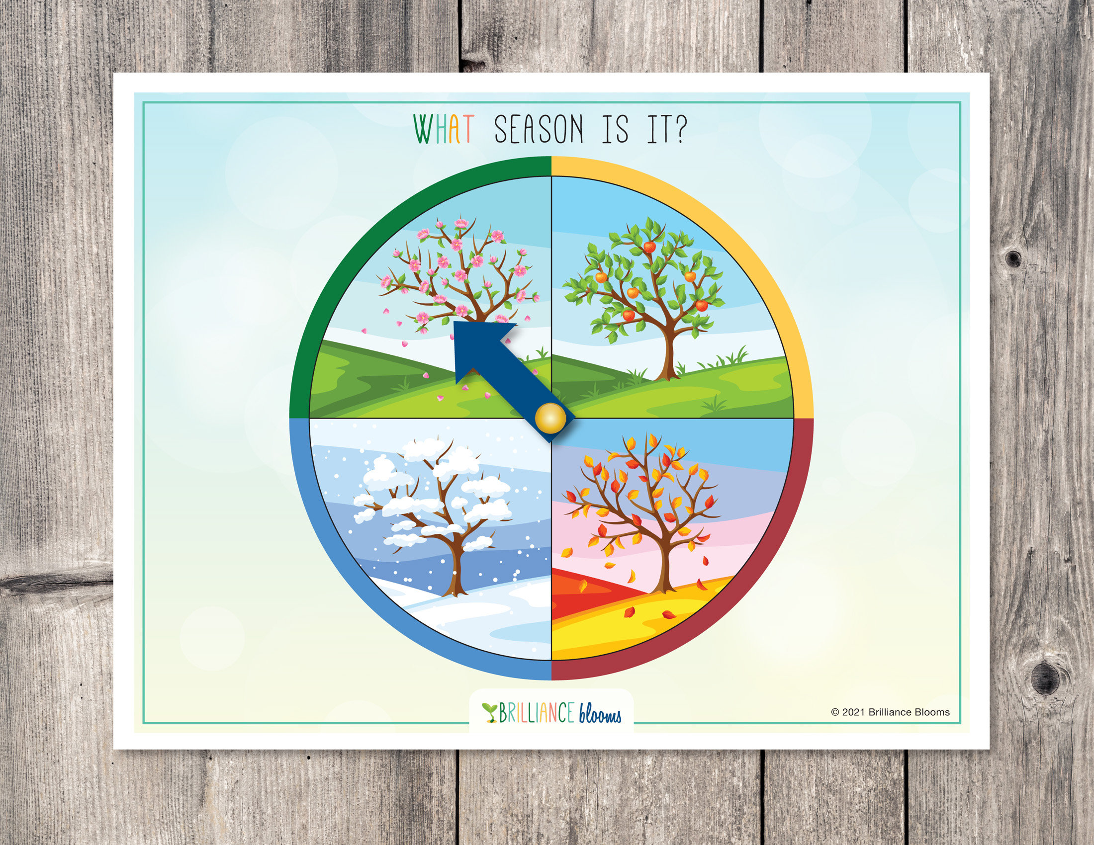 Match the Seasons Printable, Preschool Seasons Activity, Circle Time ...