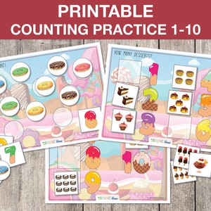 Printable Counting Activities, Let's Count 1 to 10, Learn to Count ...