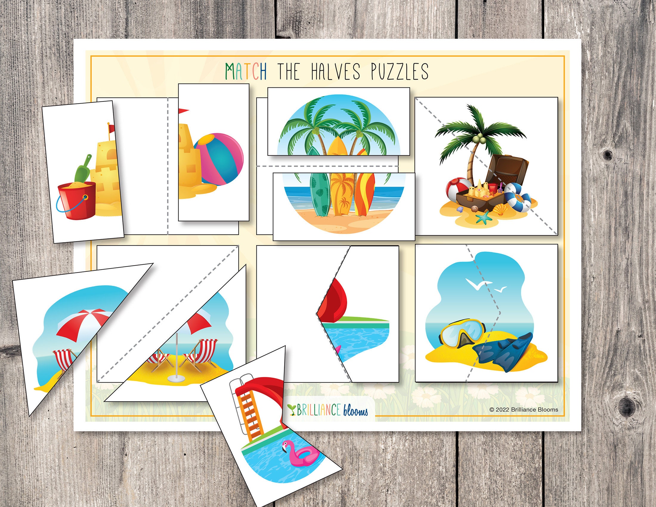 Summer Printable Preschool Busy Book, Summer Busy Book, Quiet Workbook ...