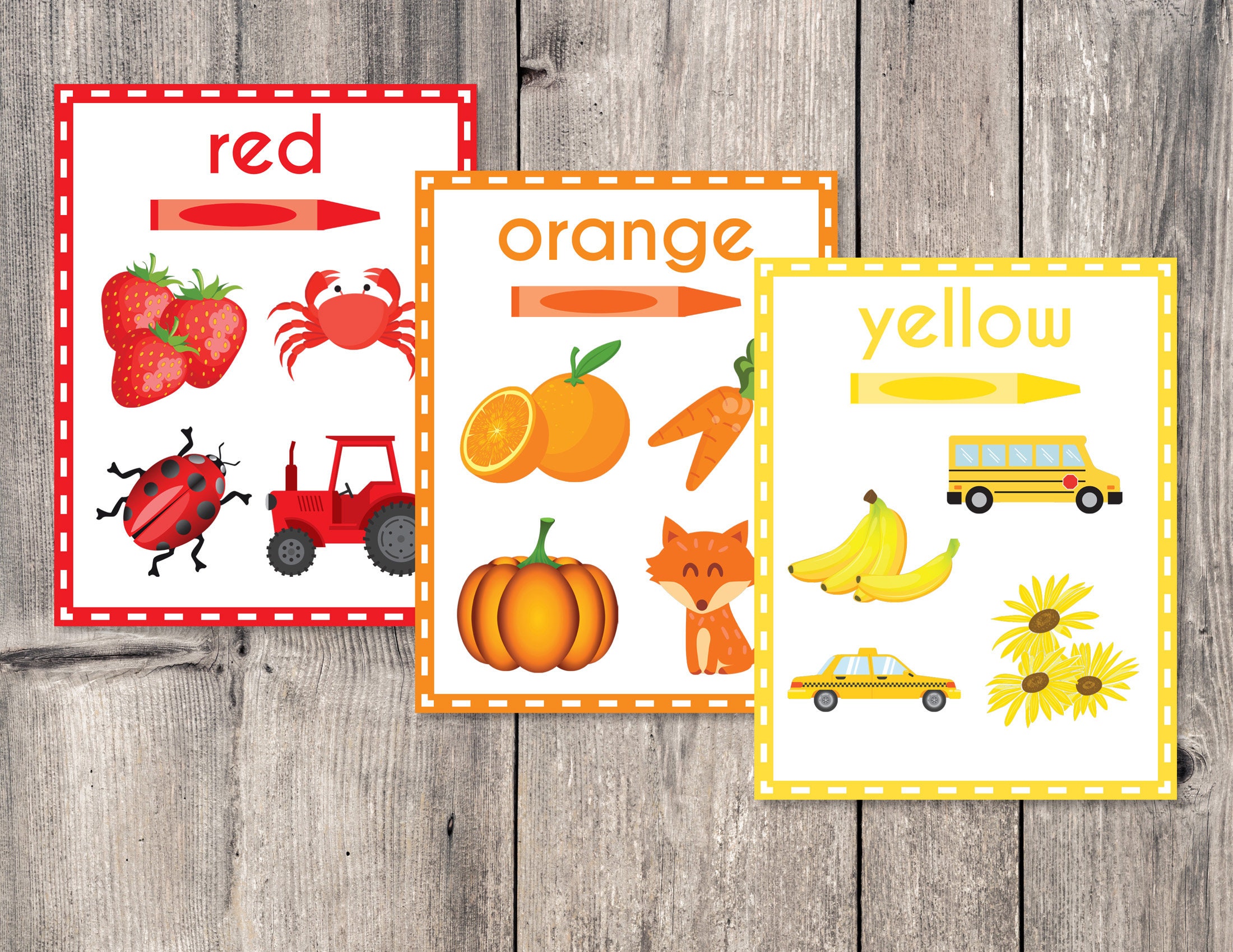 Printable Color Flashcards, Colors Flashcards, Preschool Activity ...