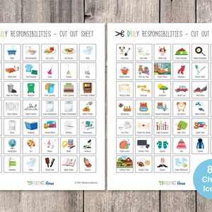 Printable Daily Responsibilities, Kids Routine, Chore Chart, Daily ...