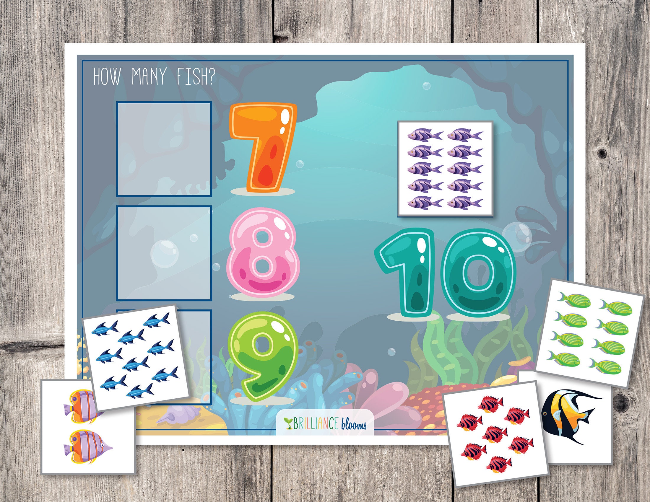 Printable Counting Activities, Let's Count 1 to 10, Learn to Count ...