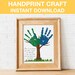Handprint Tree Art, Mothers Day Handprint Art, DIY Kid Craft, Gift for ...