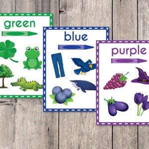 Printable Color Flashcards, Colors Flashcards, Preschool Activity ...
