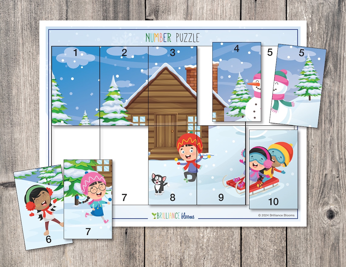 Printable Winter Busy Book, Preschool Busy Book, Quiet Workbook, Winter ...