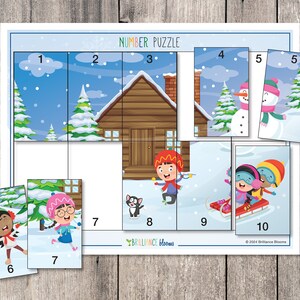 Printable Winter Busy Book, Preschool Busy Book, Quiet Workbook, Winter ...
