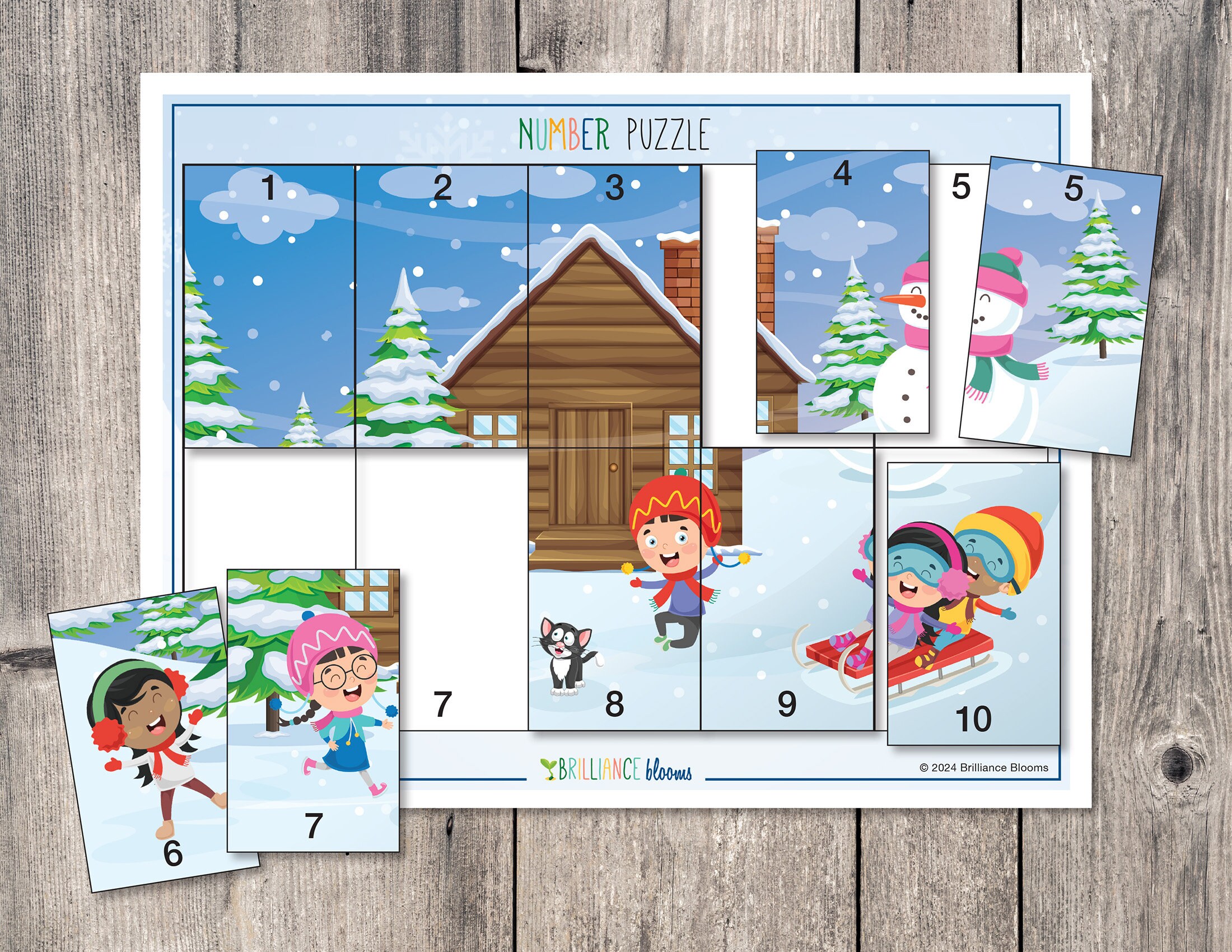 Printable Winter Busy Book, Preschool Busy Book, Quiet Workbook, Winter ...