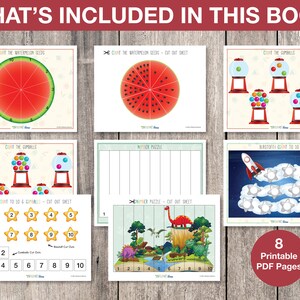 Printable Counting Worksheets, Preschool Counting Activity, Pre-k Math ...