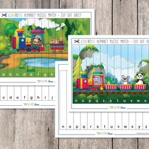 Printable Alphabet Matching Activity, Trains Alphabet Activity ...